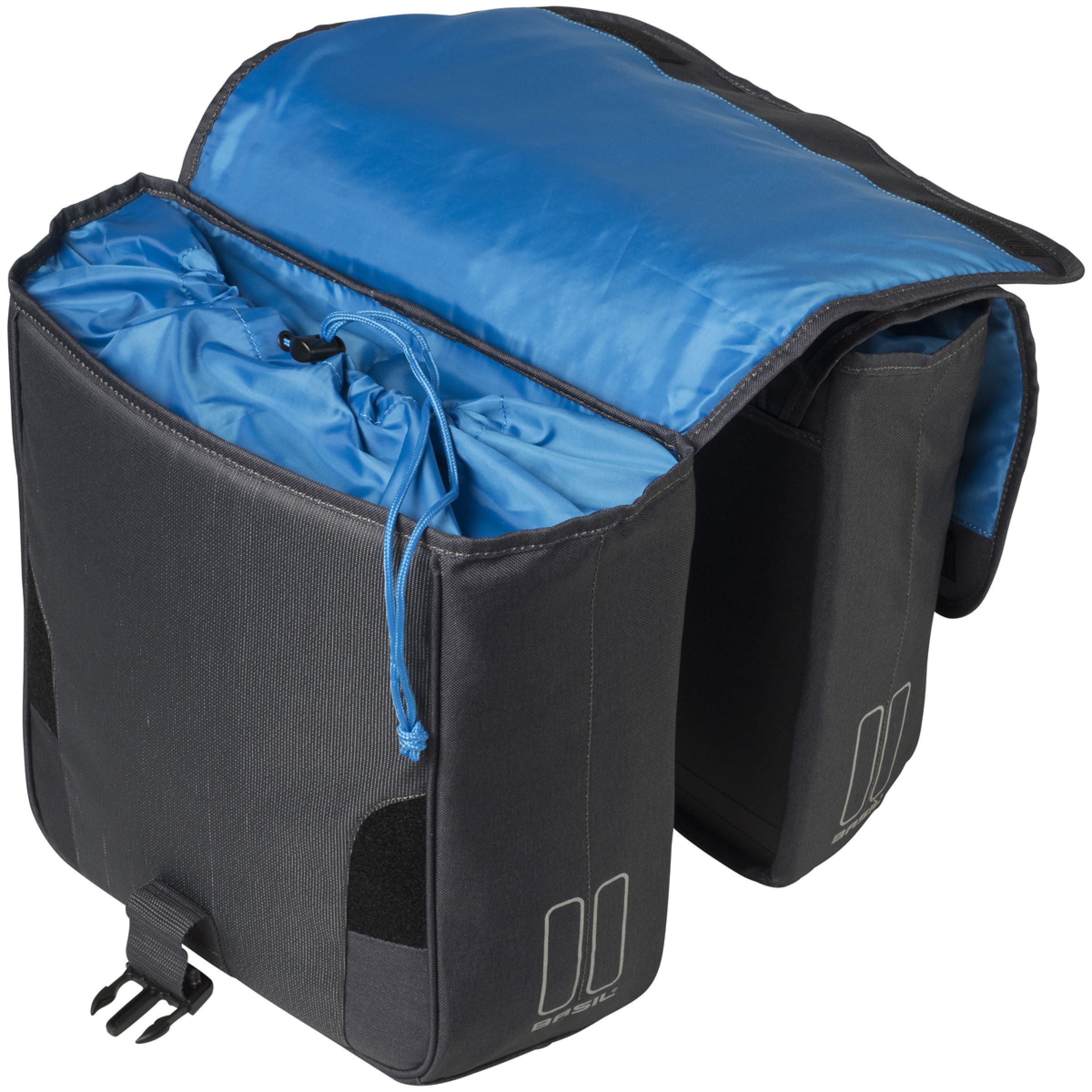 Køb Basil Bicycle Bag Sport Design Double Bag 32L Graphite - Cykeltaske ...