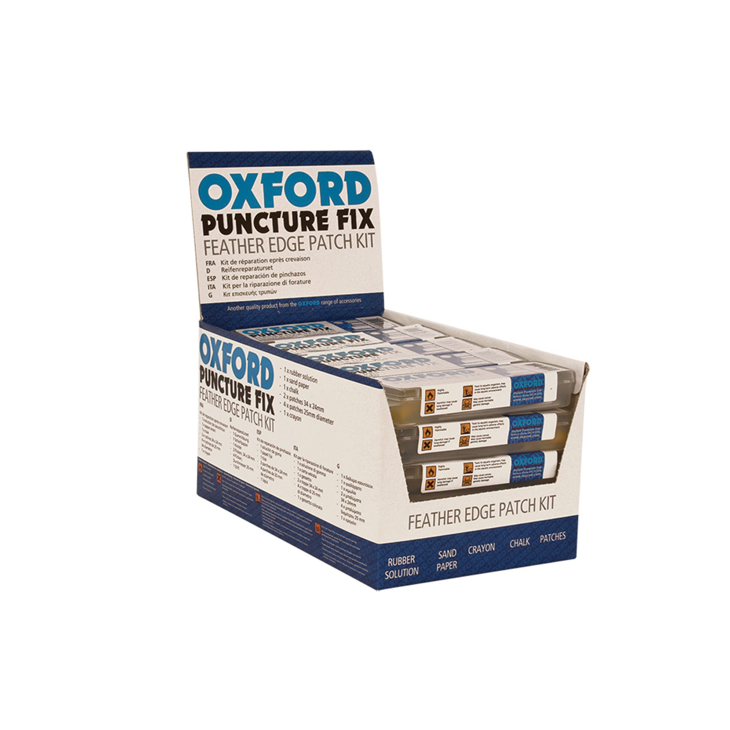 Køb OXC Repair Display Box 25 Kits Puncture Repair Kit - Cykellapper